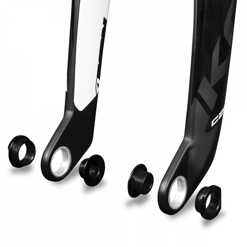 IKON DROP OUT FORK ADAPTERS 20 TO 10MM Color Black