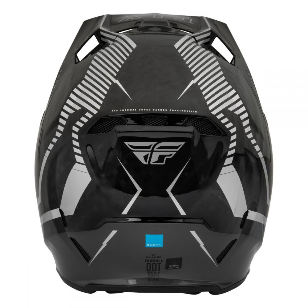 FLY RACING FORMULA CARBON TRACER HELMET Size XL Color Black / Silver