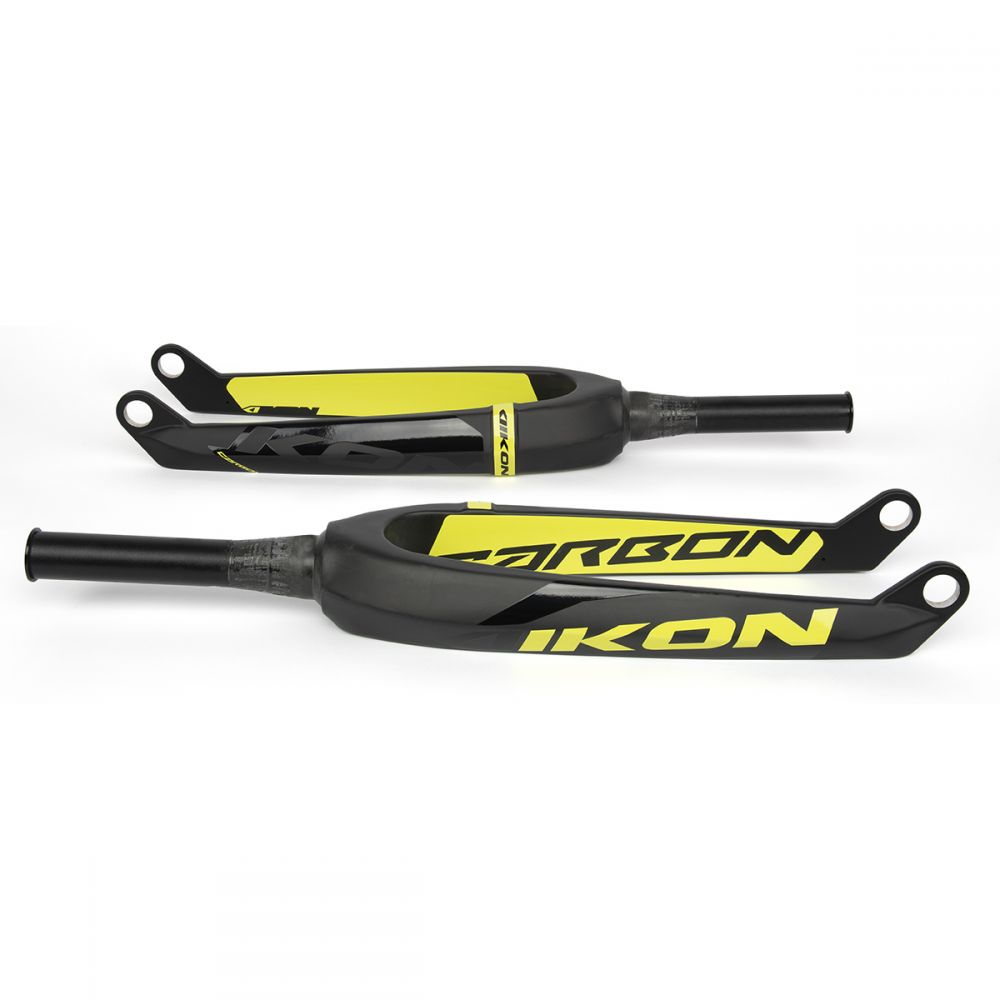 IKON PRO 24" 20MM TAPERED CARBON FORK BLACK/NEON YELLOW Color Black ...