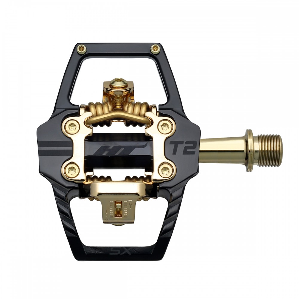 HT T2-SX PEDALS NEW COLORS Color Stealth Black - Gold